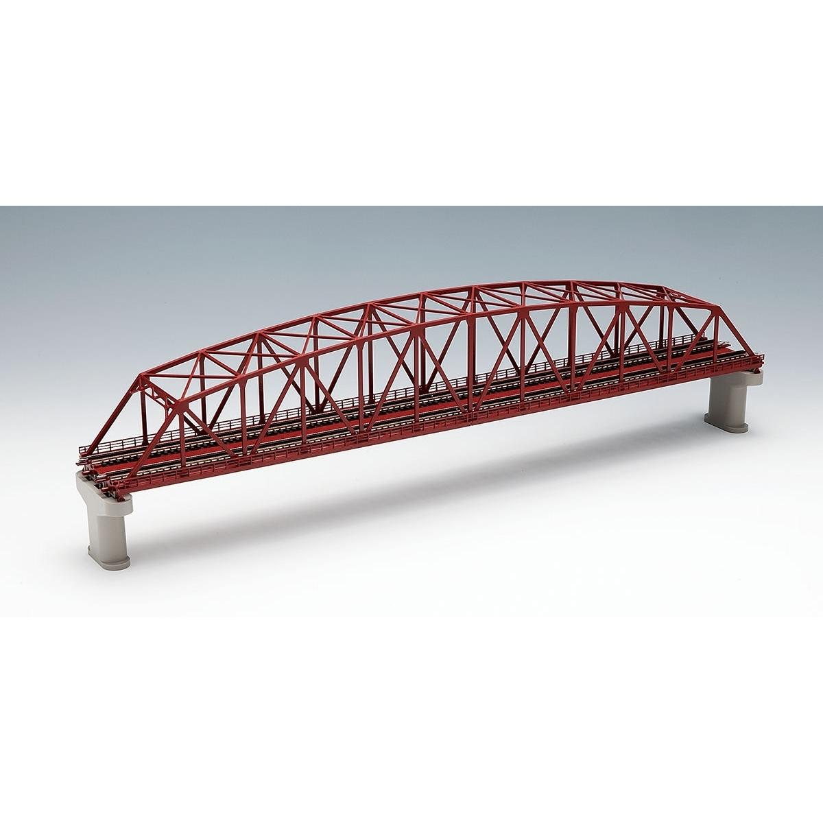 TOMIX N 2 Track Arched Thru Truss Bridge with Piers 22" Red – Hobbyco