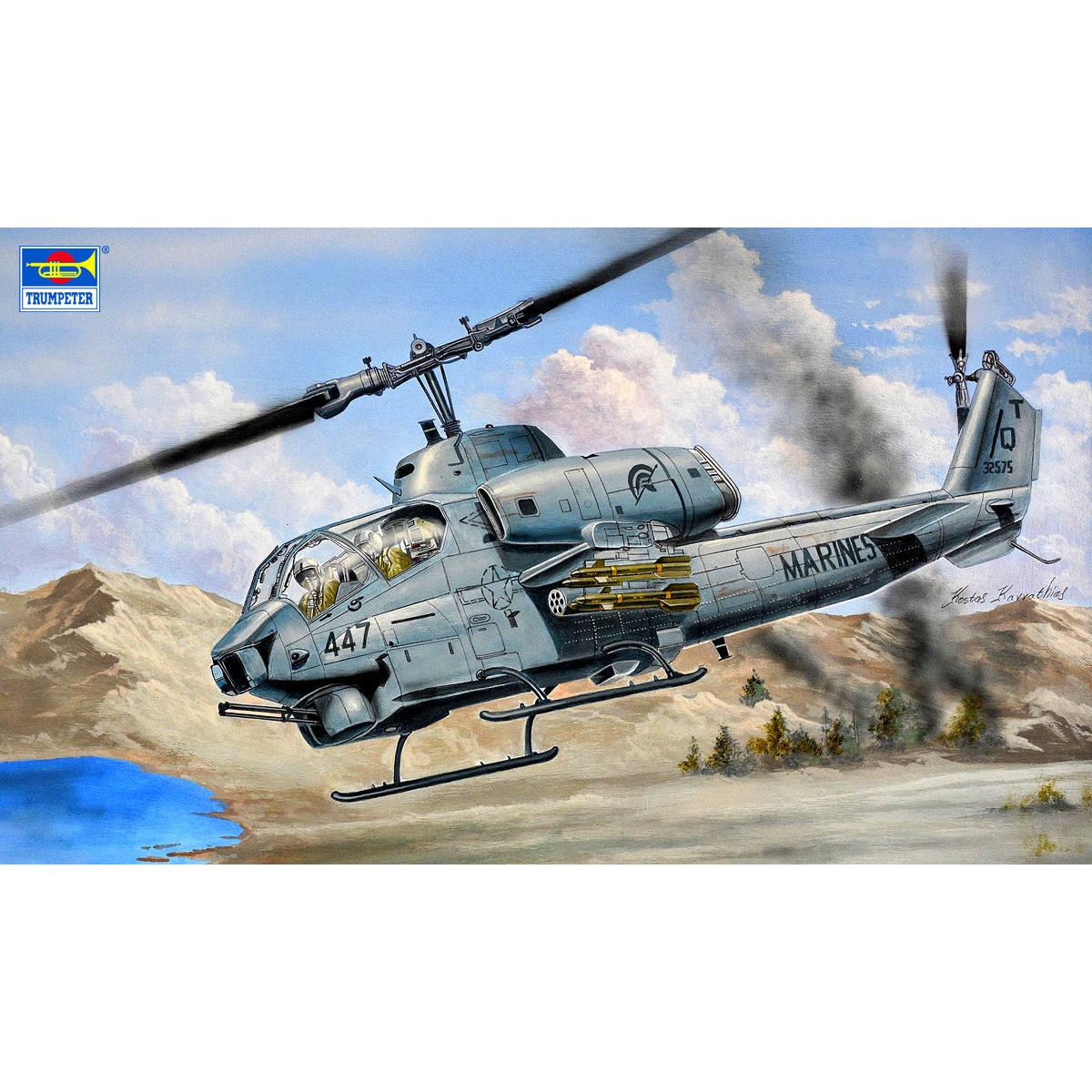 Trumpeter Trumpeter 1-35 AH-1W Super Cobra Plastic Model Kit | Hobbyco ...