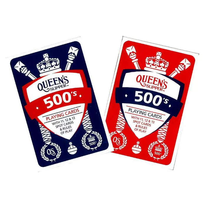 Queens Slipper 500's Playing Cards with 11, 12 & 13 Spot Cards & Rules ...