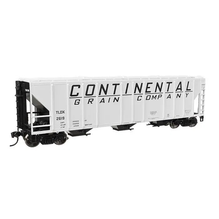 Walthers HO 50' Pullman-Standard PS2CD 4427 3Bay Covered Hopper Ready ...