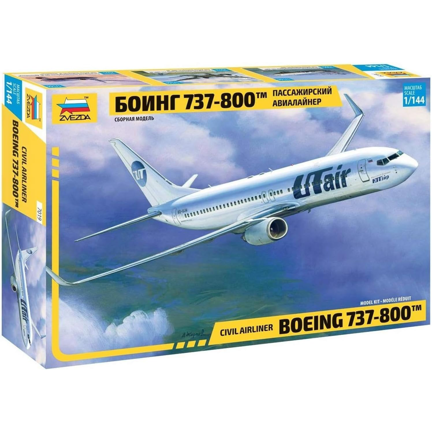 Zvezda 1/144 Civil Airliner Boeing 737800 Plastic Model Kit – Hobbyco