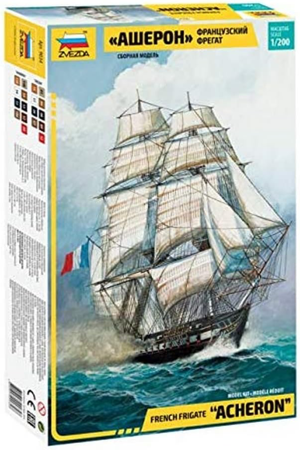 Zvezda 1/200 Acheron French Frigate Plastic Model Kit – Hobbyco