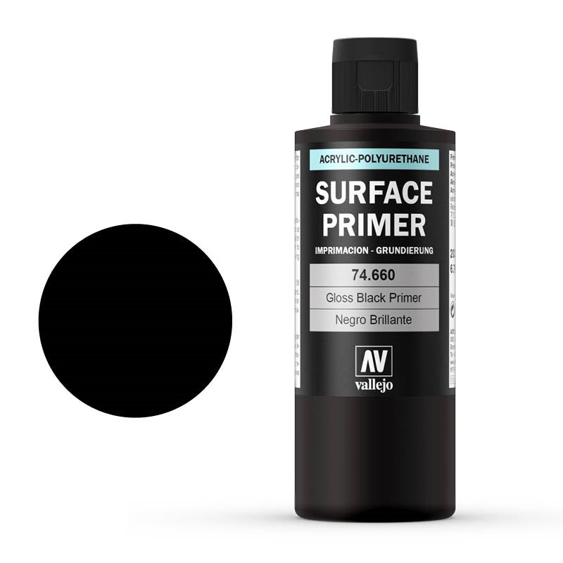 74660 Auxiliary Primer Gloss Black Primer 200ml