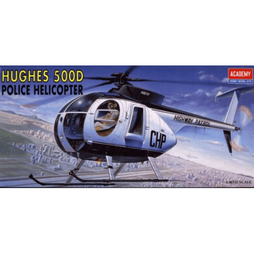 12249 1/48 Hughes 500D Police Helicopter Plastic Model Kit