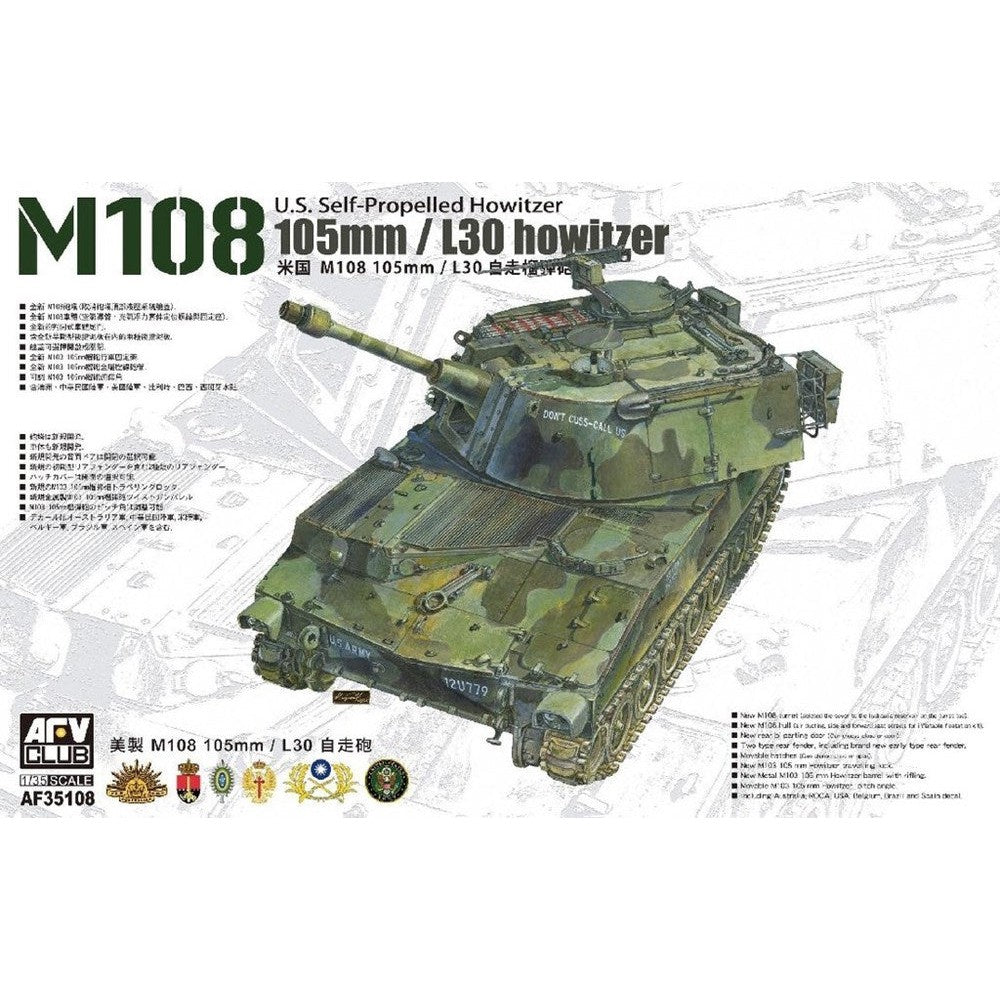 AFV Club AFV Club AF35108 1/35 105mm/L30 howitze M108 U.S ...