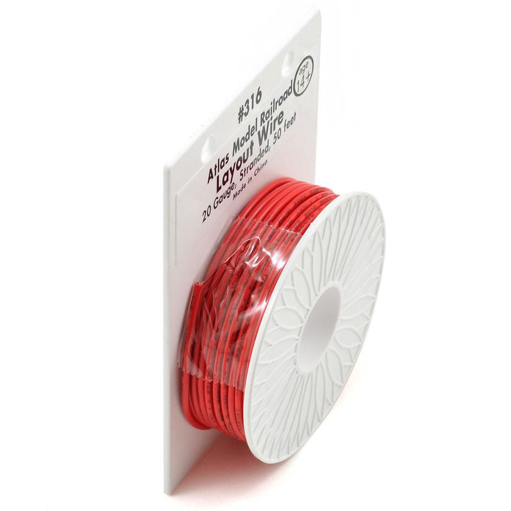 Atlas Layout Wire 50ft Red – Hobbyco