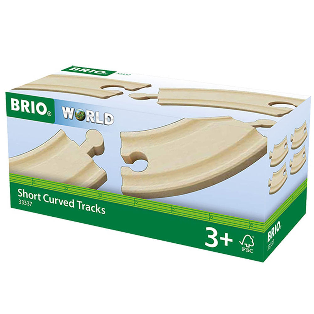 Brio Short Curved Tracks 4 pieces – Hobbyco