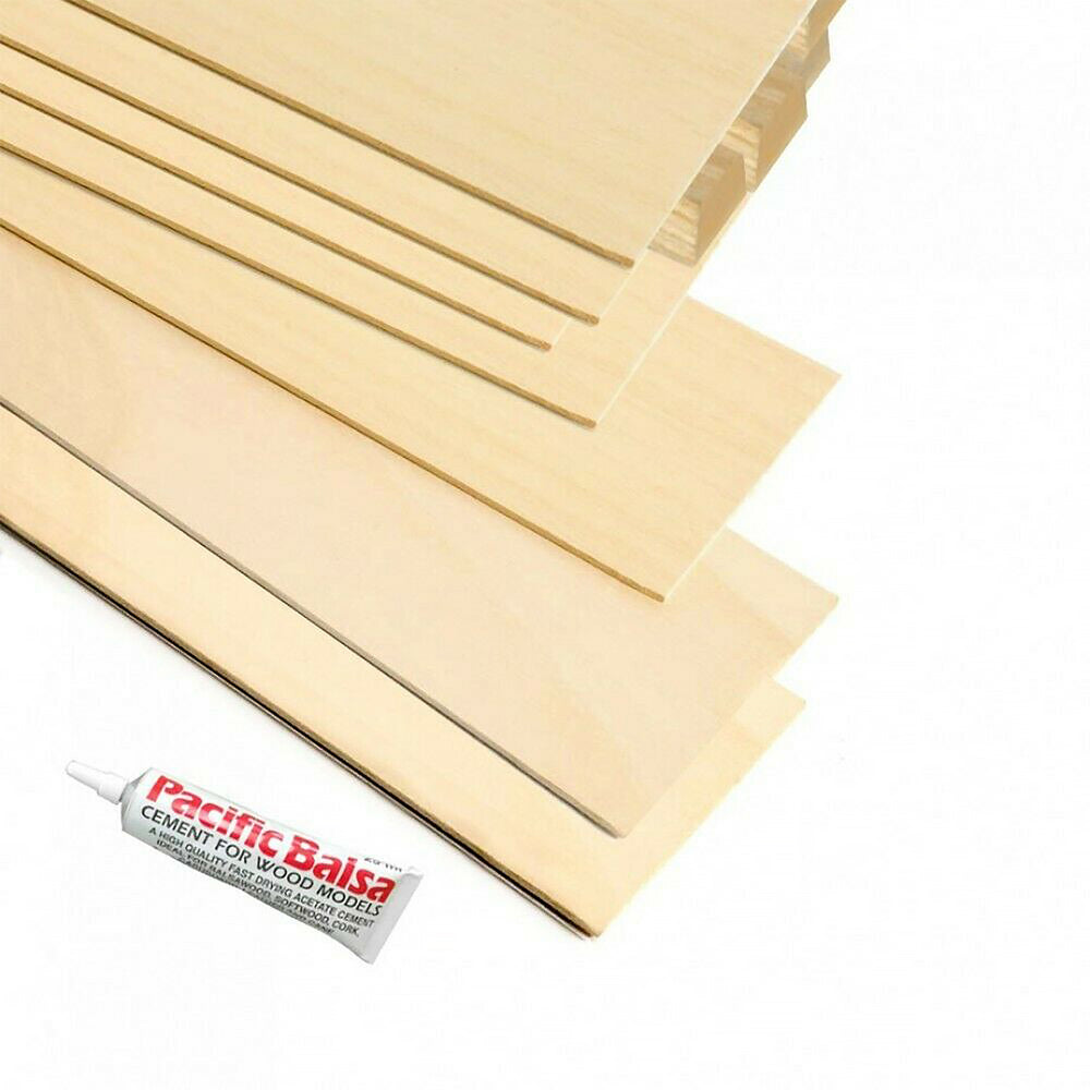 Balsa Stick Assortment with Glue – Hobbyco