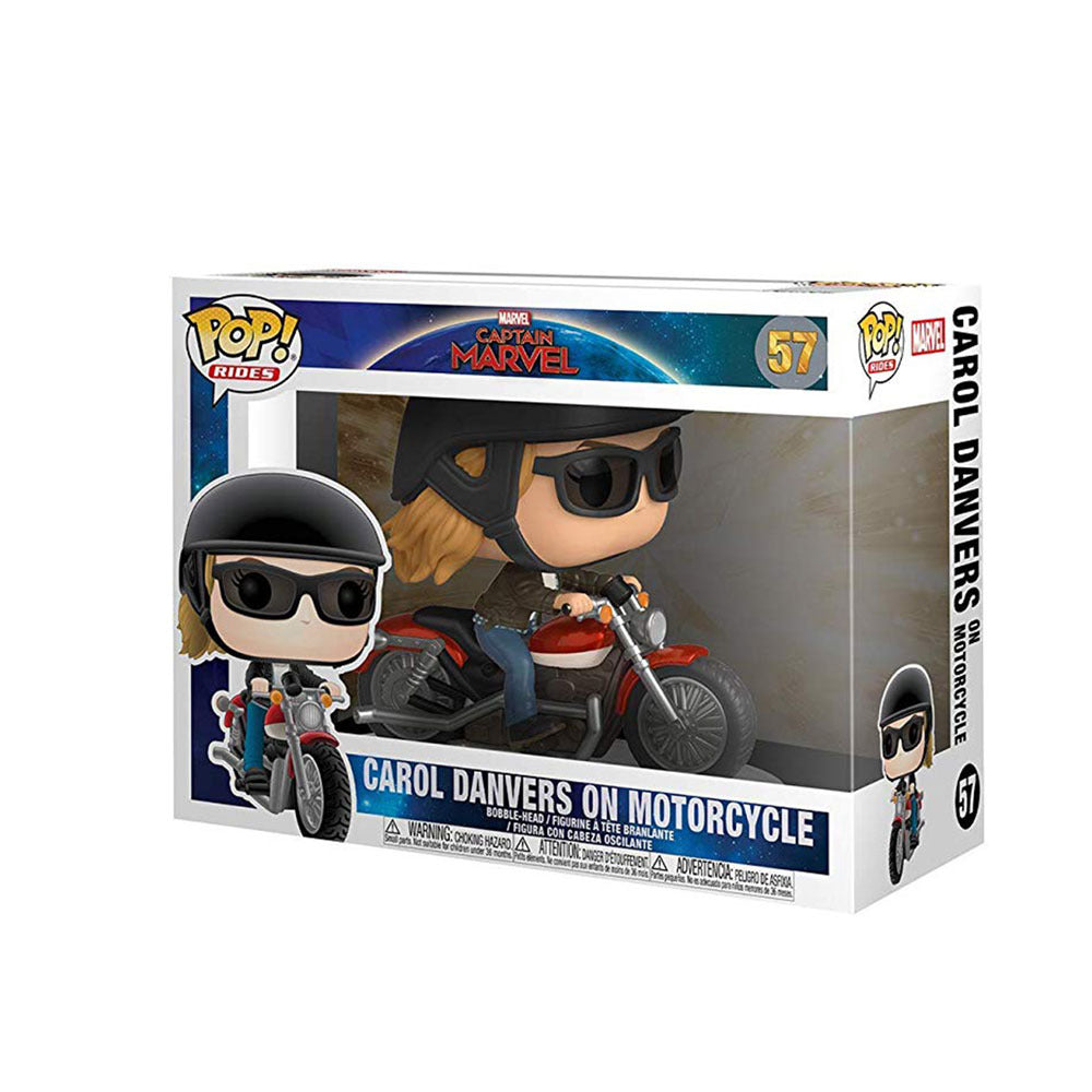 Funko Capt. Marvel Carol Danvers On Bike Pop! Ride – Hobbyco