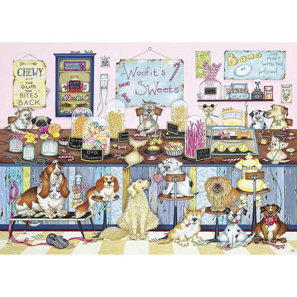 Gibsons 1000pc Woofits Sweet Shop – Hobbyco