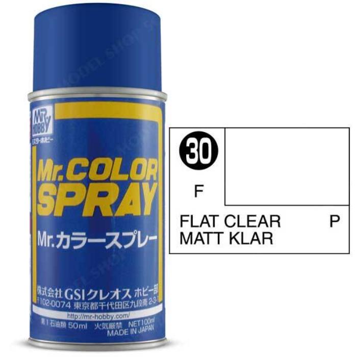 Mr Color Spray Flat Clear