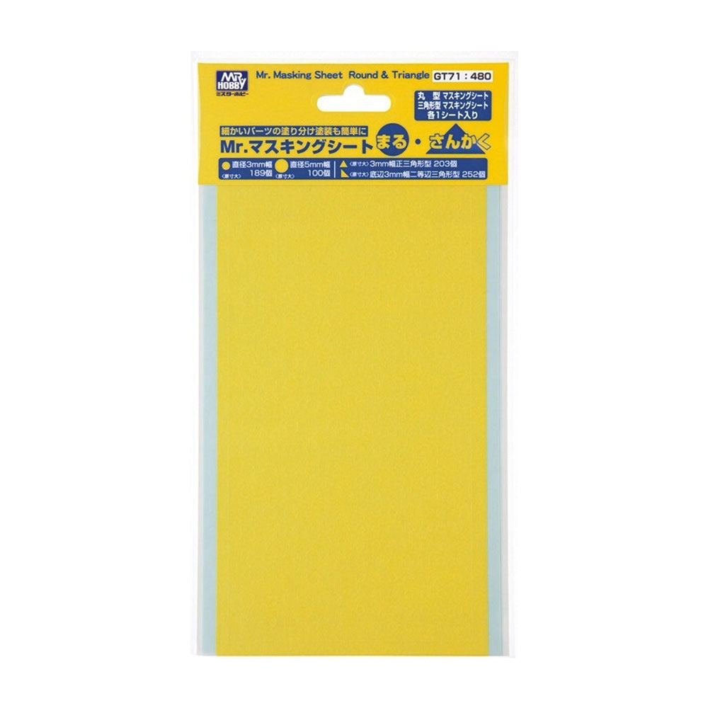 Mr Hobby Masking Sheet Round and Trangular Shapes – Hobbyco
