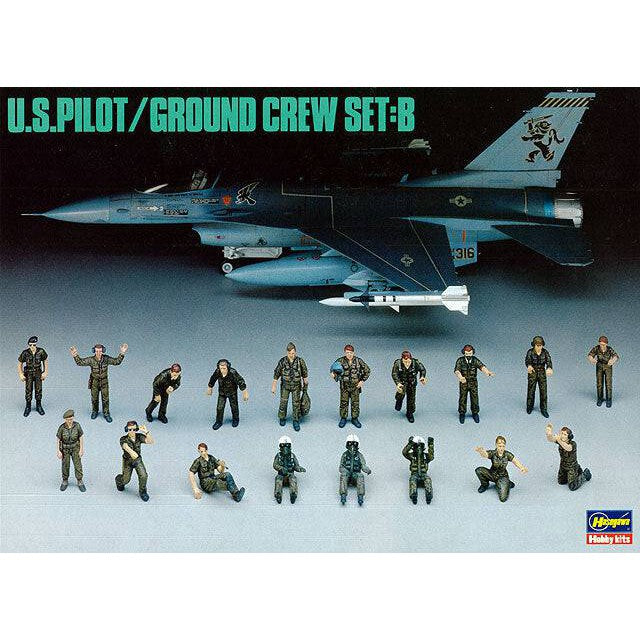 Hasegawa 1/48 U.S. PILOT / GROUND CREW SET B – Hobbyco