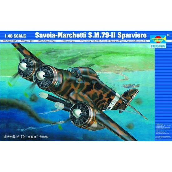 Trumpeter Trumpeter 02817 1-48 Italian Savoia Marchetti S.M.79II ...