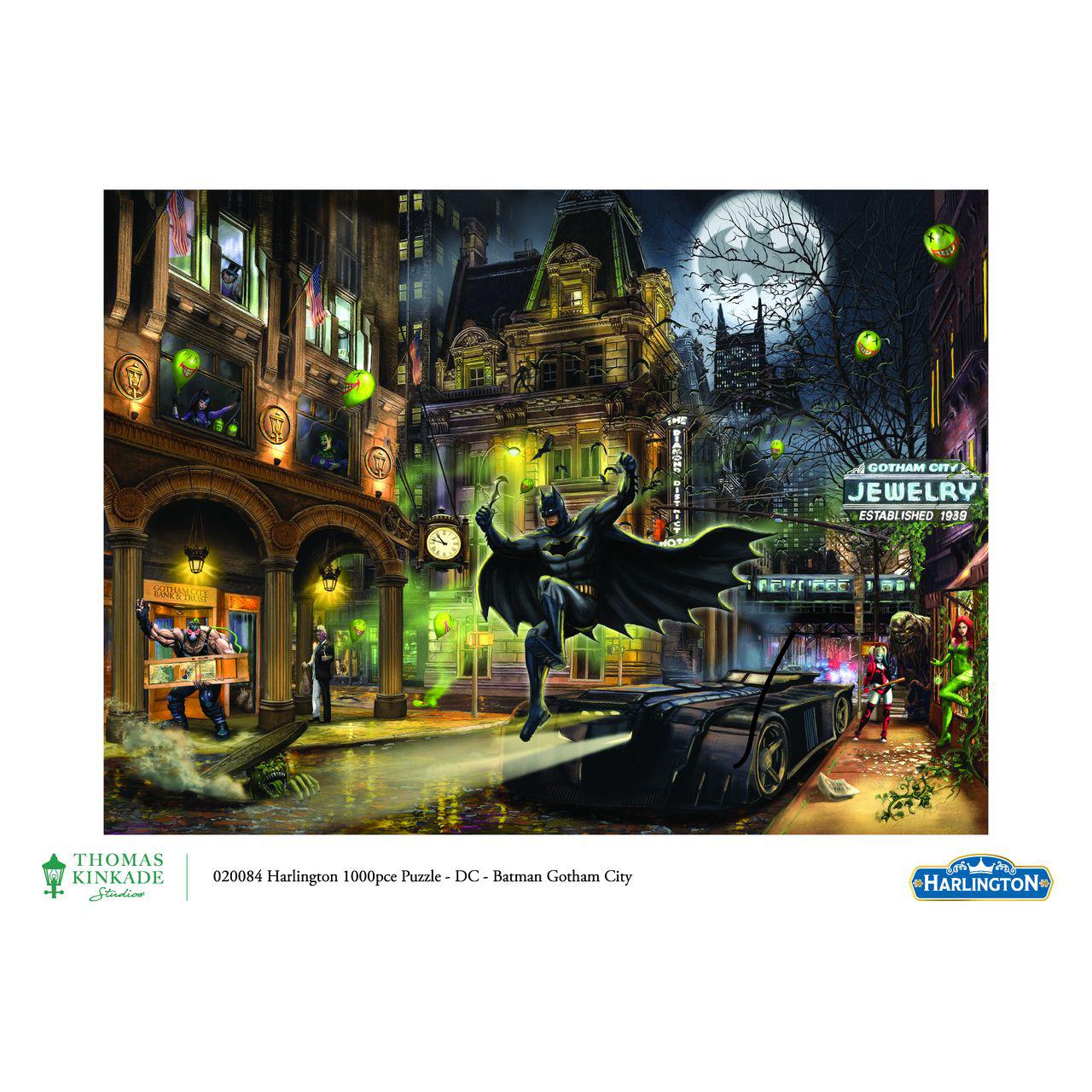1000pc Thomas Kinkade: DC Comics - Batman Gotham City Puzzle