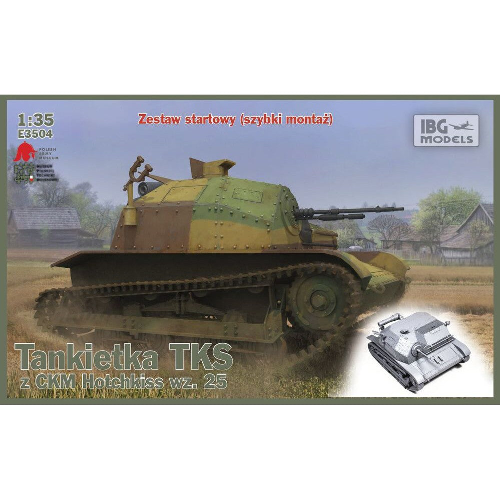 IBG Models E3504 1/35 TKS Polish Tankette with machine gun includes ...