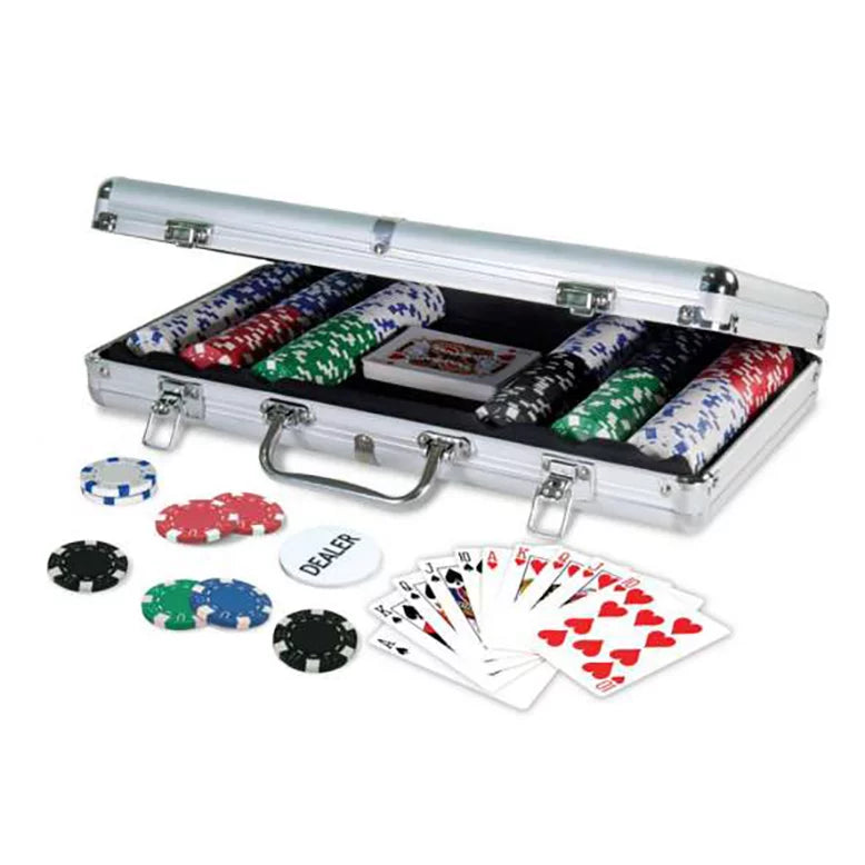 ProPoker Classic Professional 300pc Poker Set in Aluminum Carry Case ...
