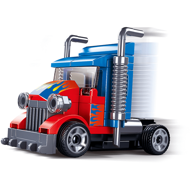 Sluban Power Bricks Pull Back Racing Truck 50pcs – Hobbyco