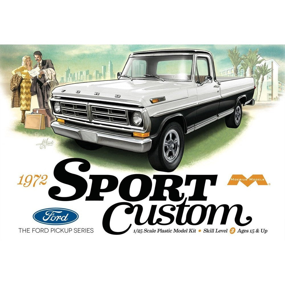 Moebius Experience Moebius 1220 1/25 1972 Ford Sport Custom Pickup. A ...