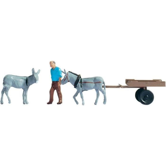 Noch HO Donkey Cart Scene