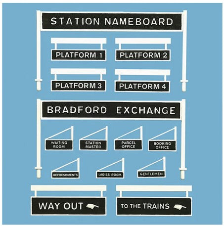 OO Modelscene Platform Signage