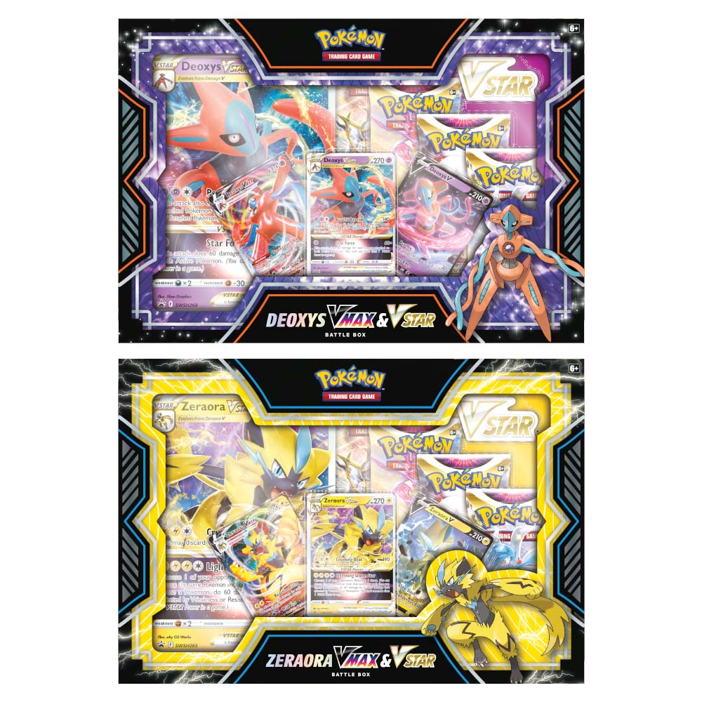 Pokemon TCG Deoxys/Zeraora VMAX & VSTAR Battle Box – Hobbyco