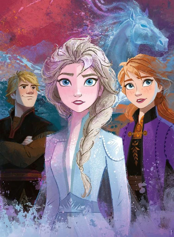 300pc Frozen 2 Elsa Anna and Kristoff