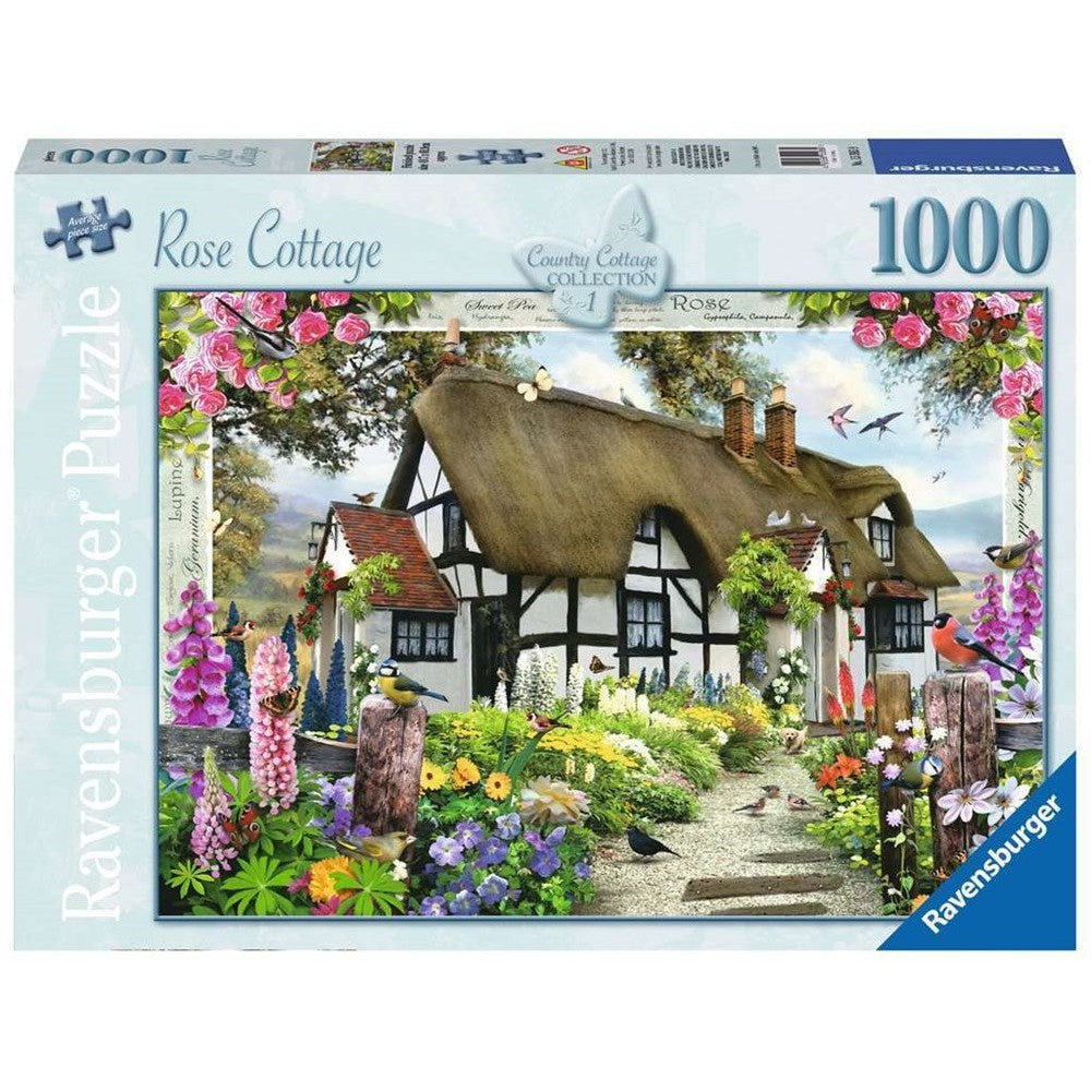 Ravensburger 1000pc Rose Country Cottage – Hobbyco