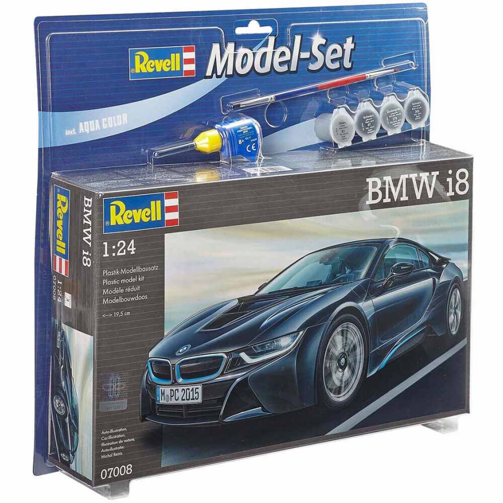 Revell Revell 1/24 BMW i8 Model Set - Detailed Plug-in Hybrid Sports ...