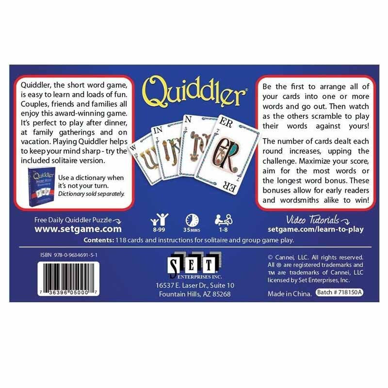Quiddler Card Game