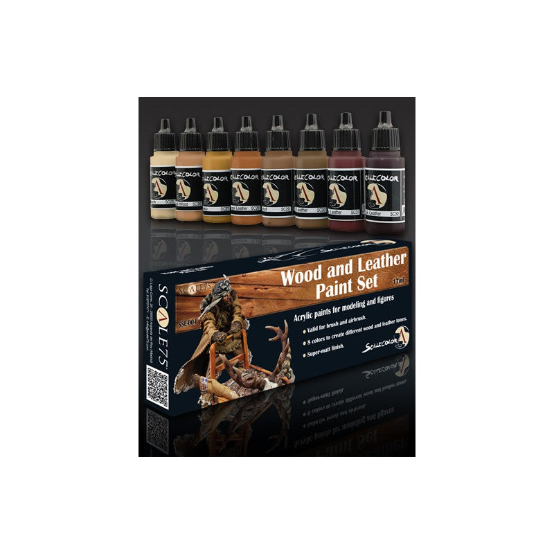 Scale 75 Scale 75 Scalecolor Wood and Leather Paint Set