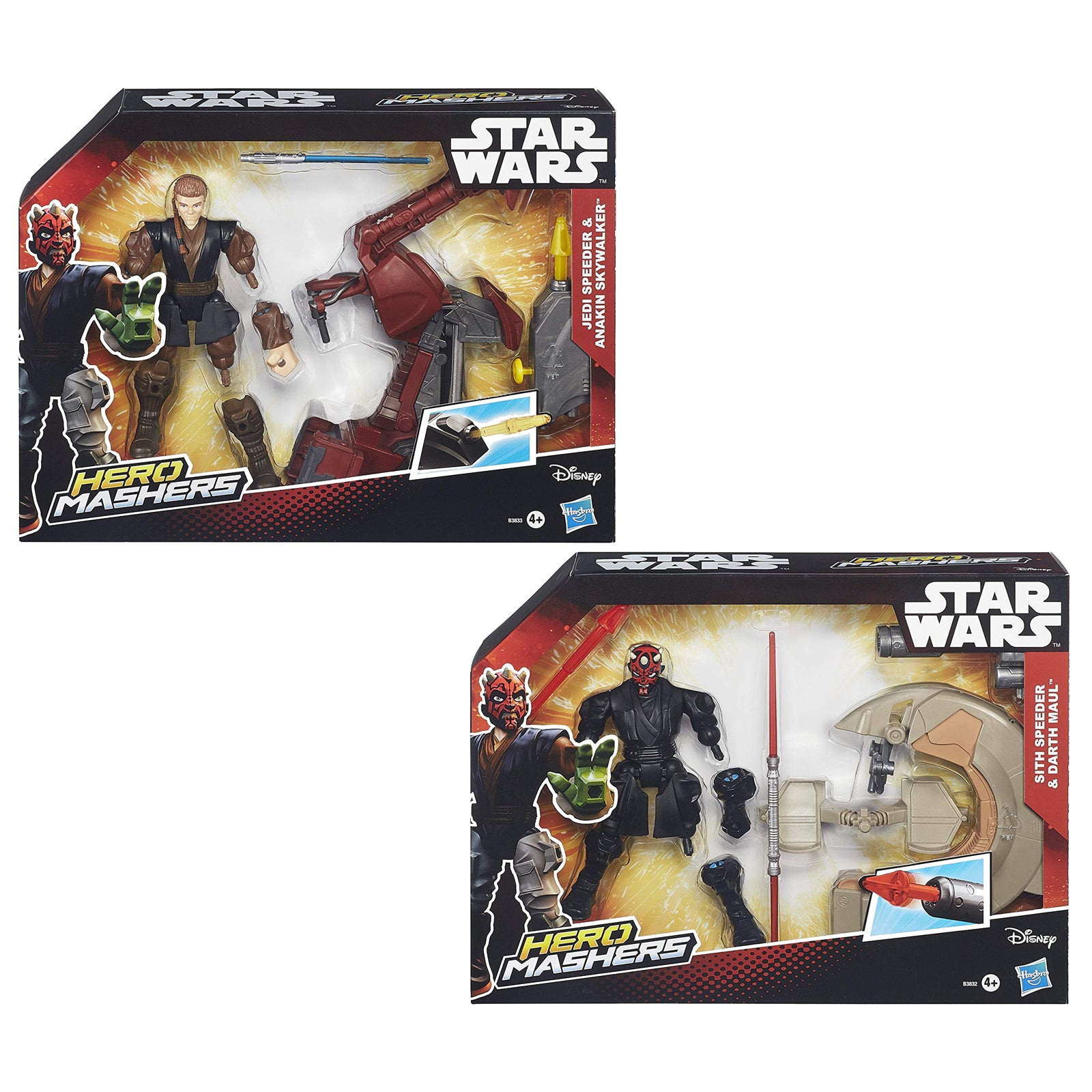 Star Wars Hero Mashers Speeders Asst
