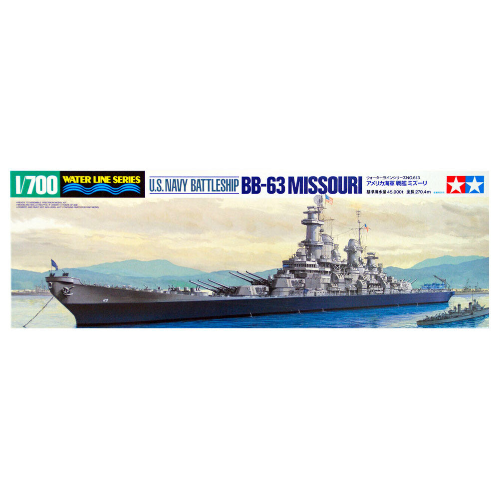 Tamiya 1/700 Waterline Series USS Navy Battleship BB63 Missouri – Hobbyco
