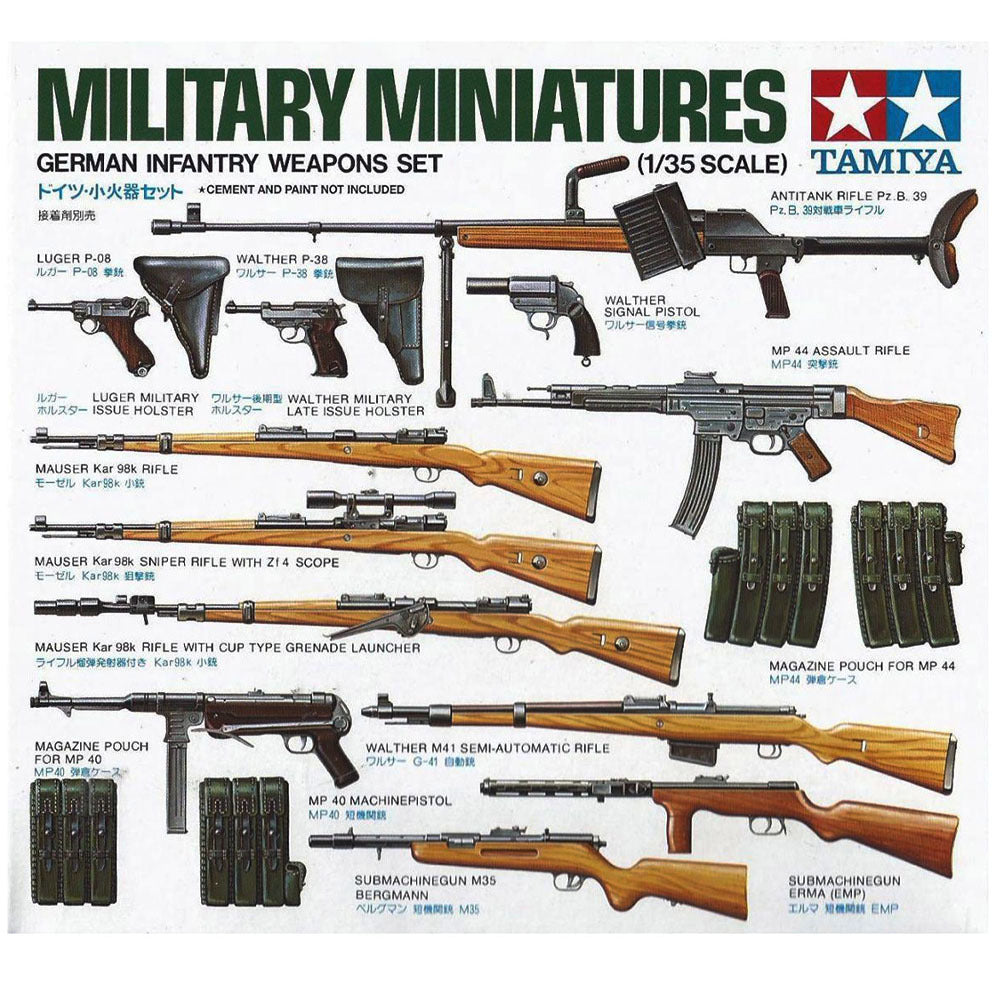 Tamiya 1/35 German Infantry Weapons Set – Hobbyco