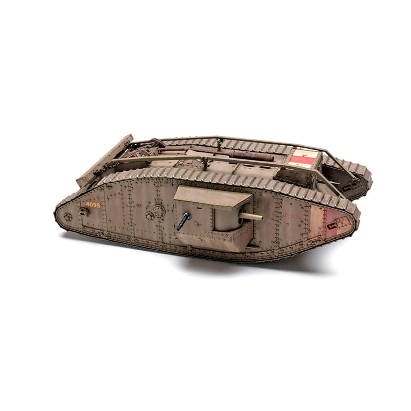 2015 1/35 WWI Heavy Battle Tank Mark IV Male Tadpole w/Rear mortar Pla
