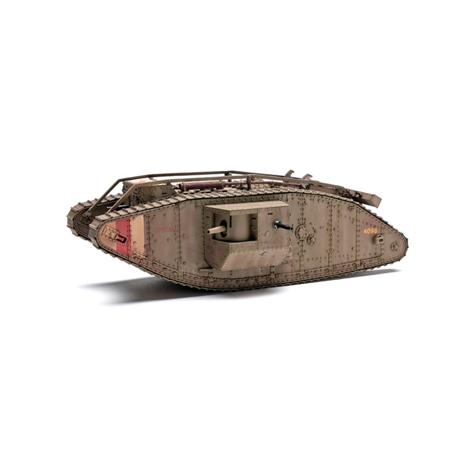 2015 1/35 WWI Heavy Battle Tank Mark IV Male Tadpole w/Rear mortar Pla