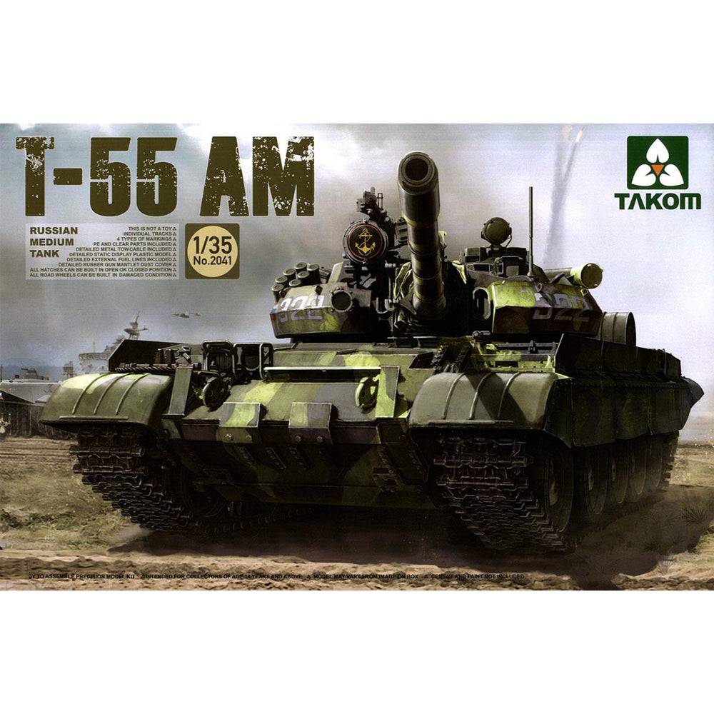 Takom 2041 1/35 Russian Medium Tank T55 AM Plastic Model Kit – Hobbyco