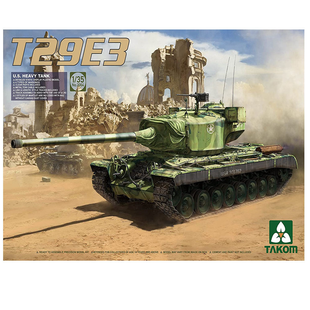 2064 1/35 U.S. Heavy Tank T29E3 Plastic Model Kit