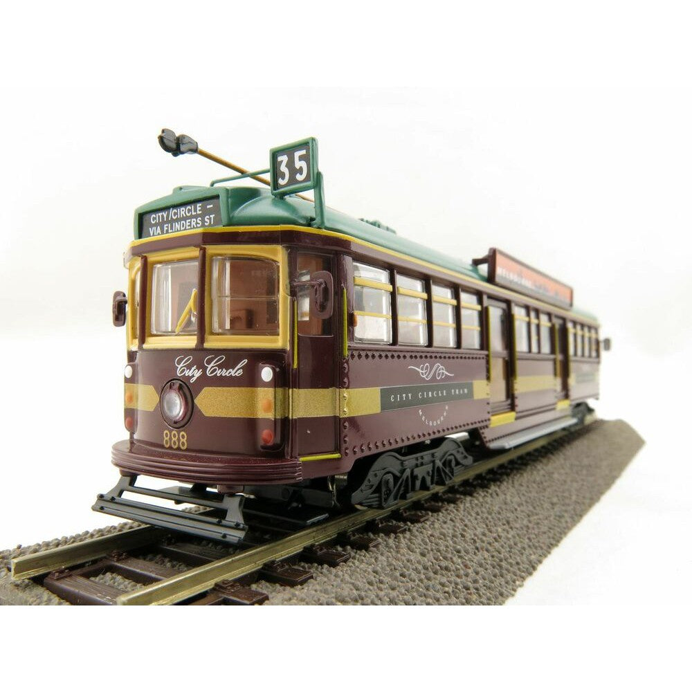 Cooee Classics OO W class Melbourne Tram 888 City Circle Tram – Hobbyco