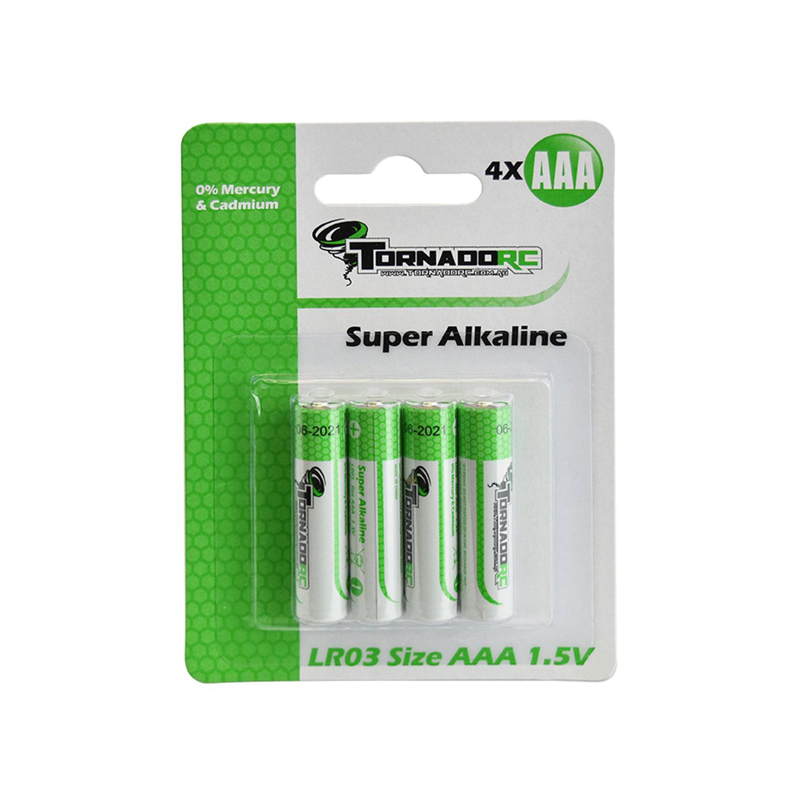 Tornado RC AAA Batteries 4 Pk Alkaline | Hobbyco - Est.1935