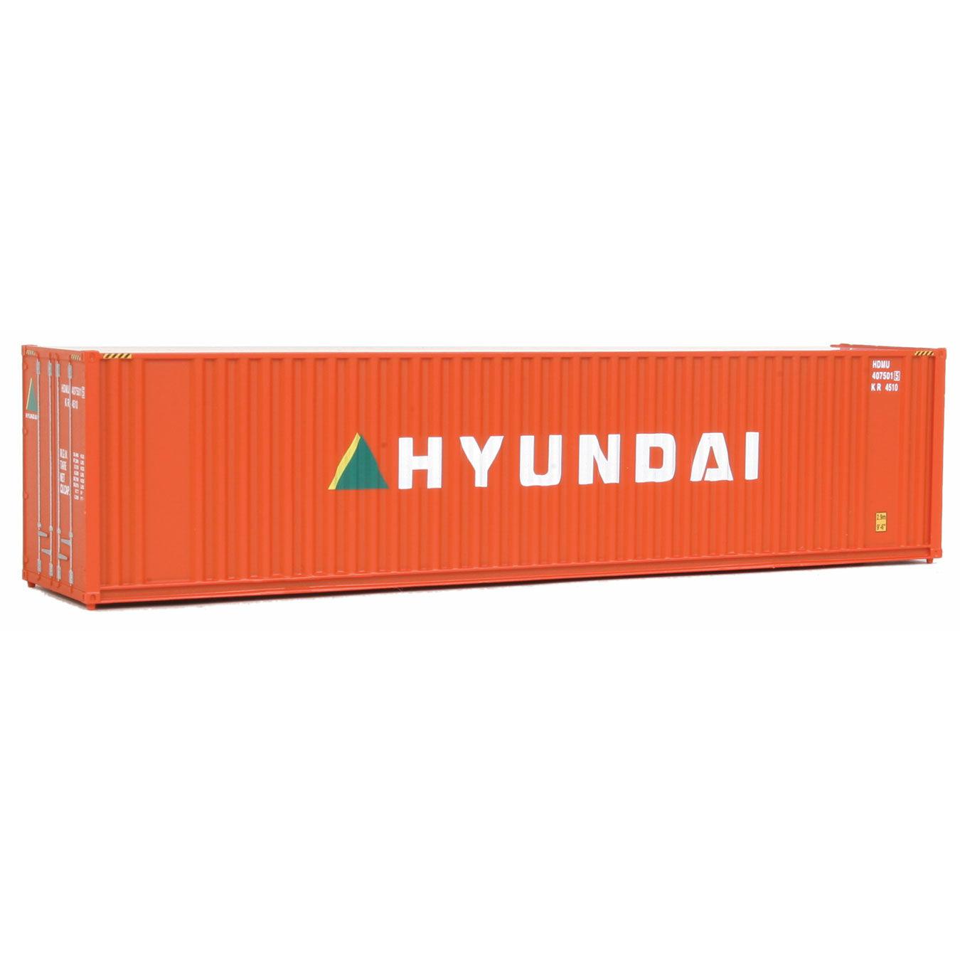 Walthers HO 40 HC RS Container Hyundai – Hobbyco