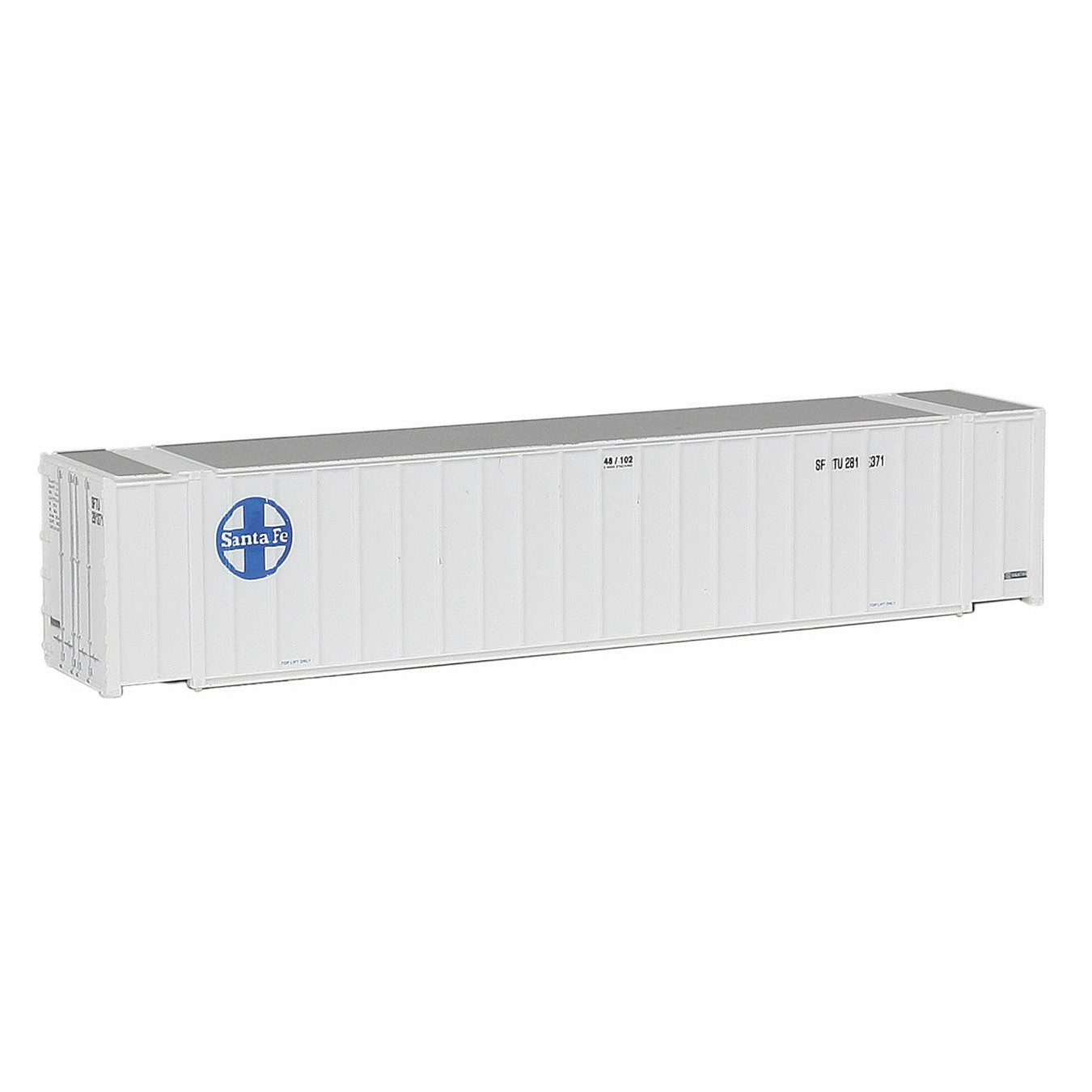 N 48' Rib Container ATSF White/Blue