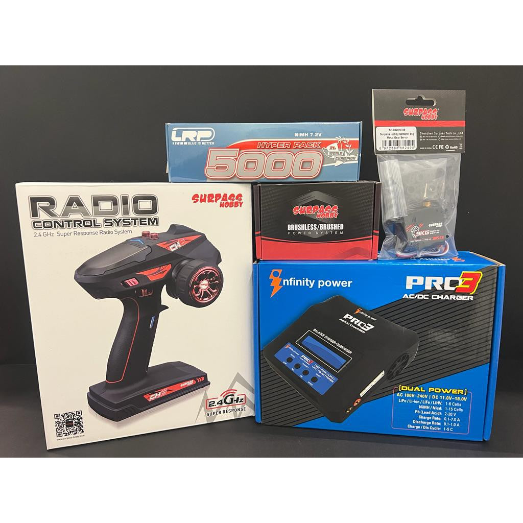 Hobbyco Electric RC Advanced Bundle RX TX ESC Servo 5000mAh NiMH ...