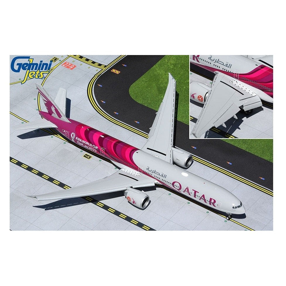 1/200 Qatar Airways B777300ER FIFA World Cup 2022 Flaps Down A7BEB
