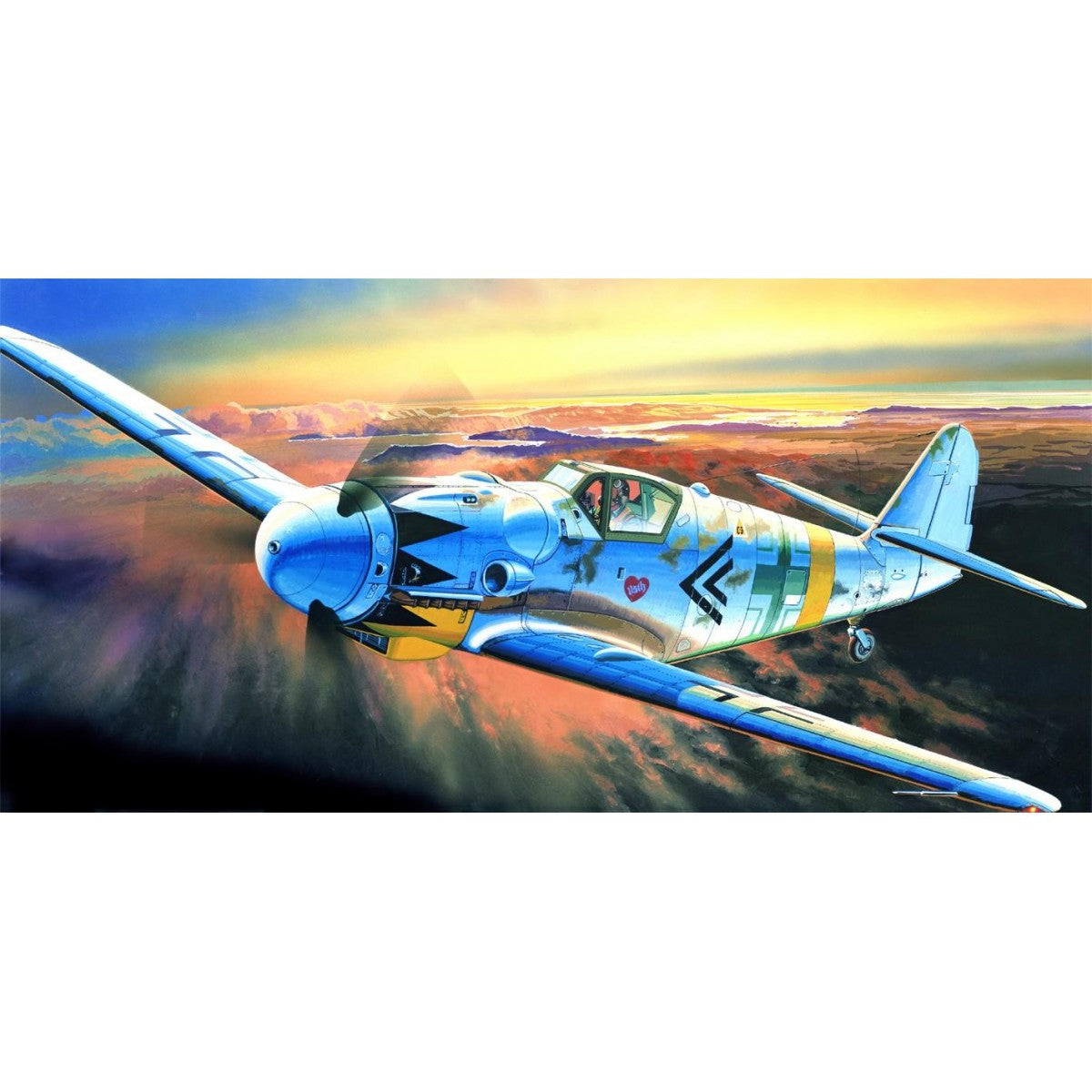 12454 1/72 Messerschmitt BF109G14 Plastic Model Kit